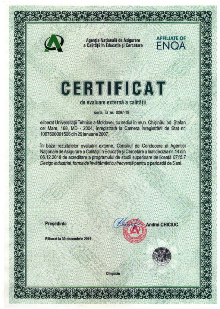 Studii - Facultatea de Design